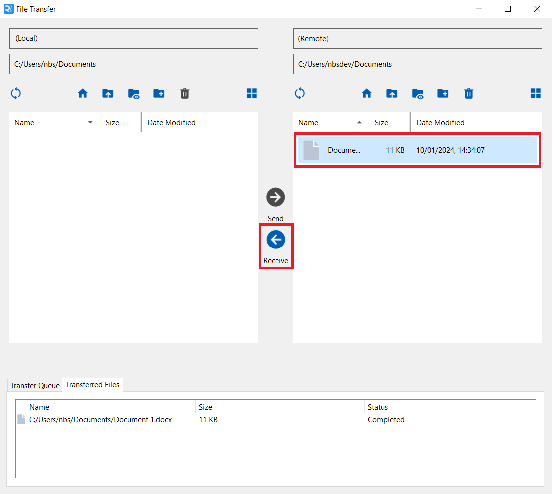 Transferring Files Between Computers – RealVNC Help Center