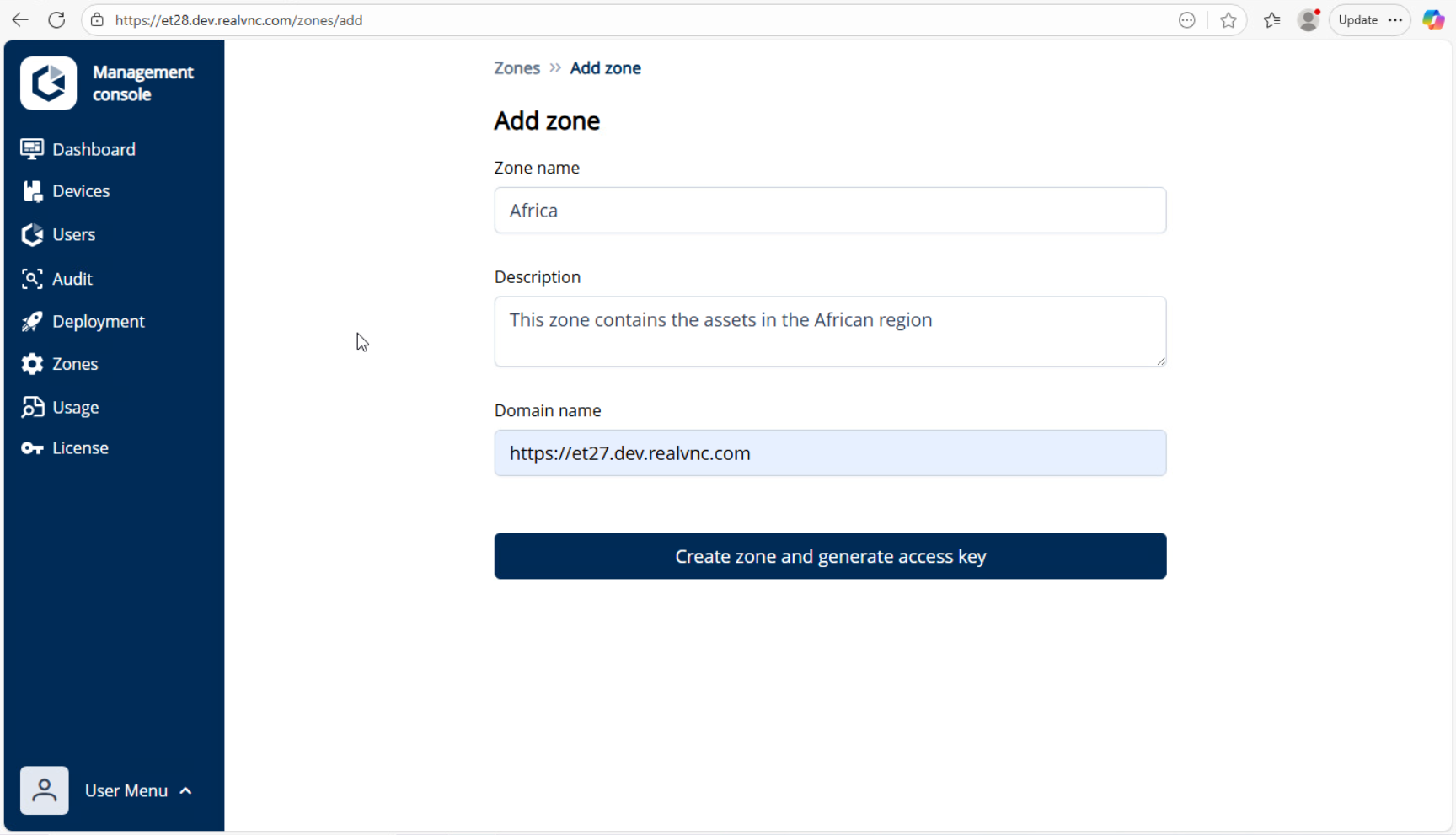 Getting Started with On-Prem Management Zone – RealVNC Help Center